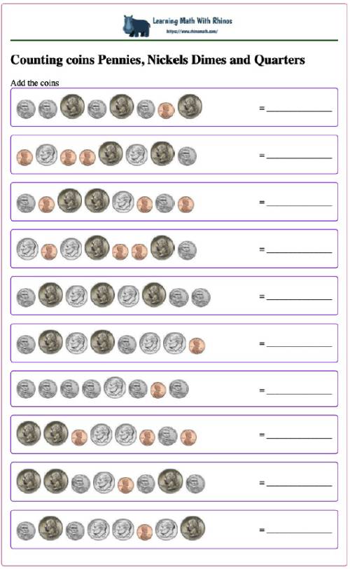 Counting Usa Coins Pennies Nickels And Dimes 5 Worksheets Counting Usa Coins Pennies Nickels And Dimes 5 Worksheets